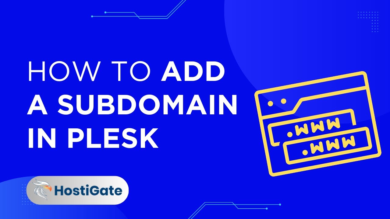 How To Add A Subdomain In Plesk Hostigate Youtube