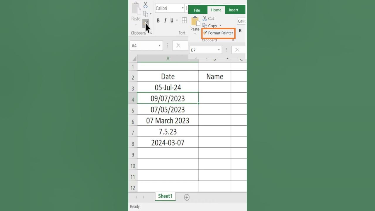 @Microsoft Excel Format Tool #excel #exceltips #exceltricks #exceltools - YouTube
