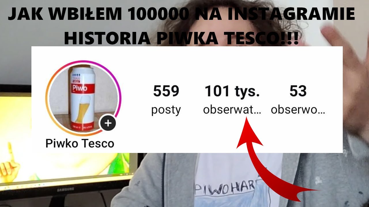 JAK WBIŁEM 100000 FOLLOWÓW NA IG??? HISTORIA PIWKA TESCO!!! (eng. subs ...