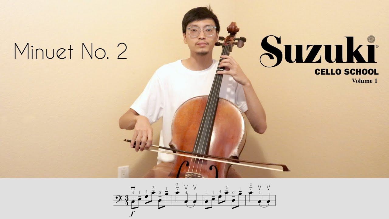 Minuet No.2 on Cello (Suzuki Book 1) - YouTube