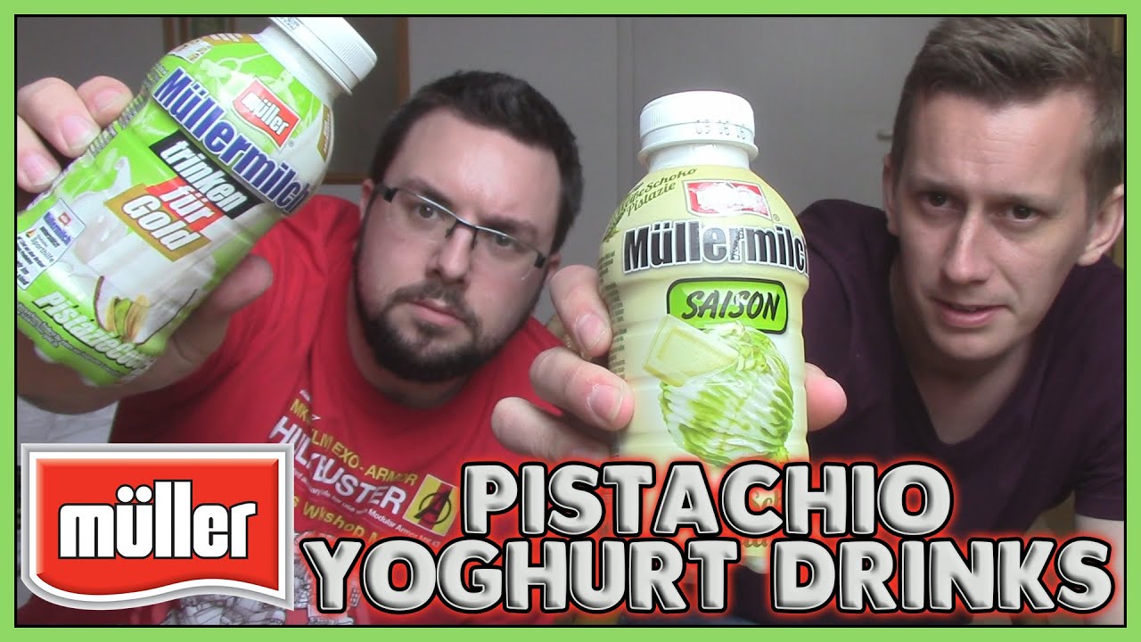 Muller Drinks Pistachio Flavour Review (Germany) - YouTube