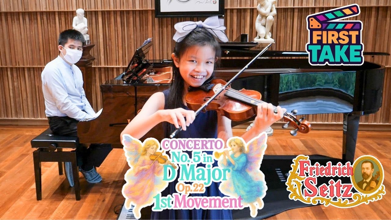 Concerto No. 5 in D Major, 1st Movement by Friedrich Seitz FIRST TAKE ...