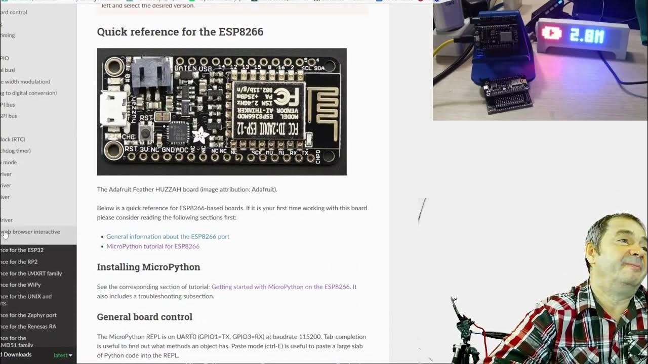 Как залить последнюю прошивку #MicroPython в #ESP8266 c помощью Thonny IDE? 2023 11 21 - YouTube