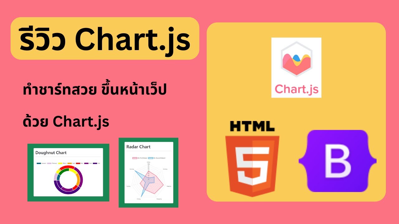 รีวิว Chart.js | ทำชาร์ทสวย ขึ้นหน้าเว็ป ด้วย Chart.js - YouTube