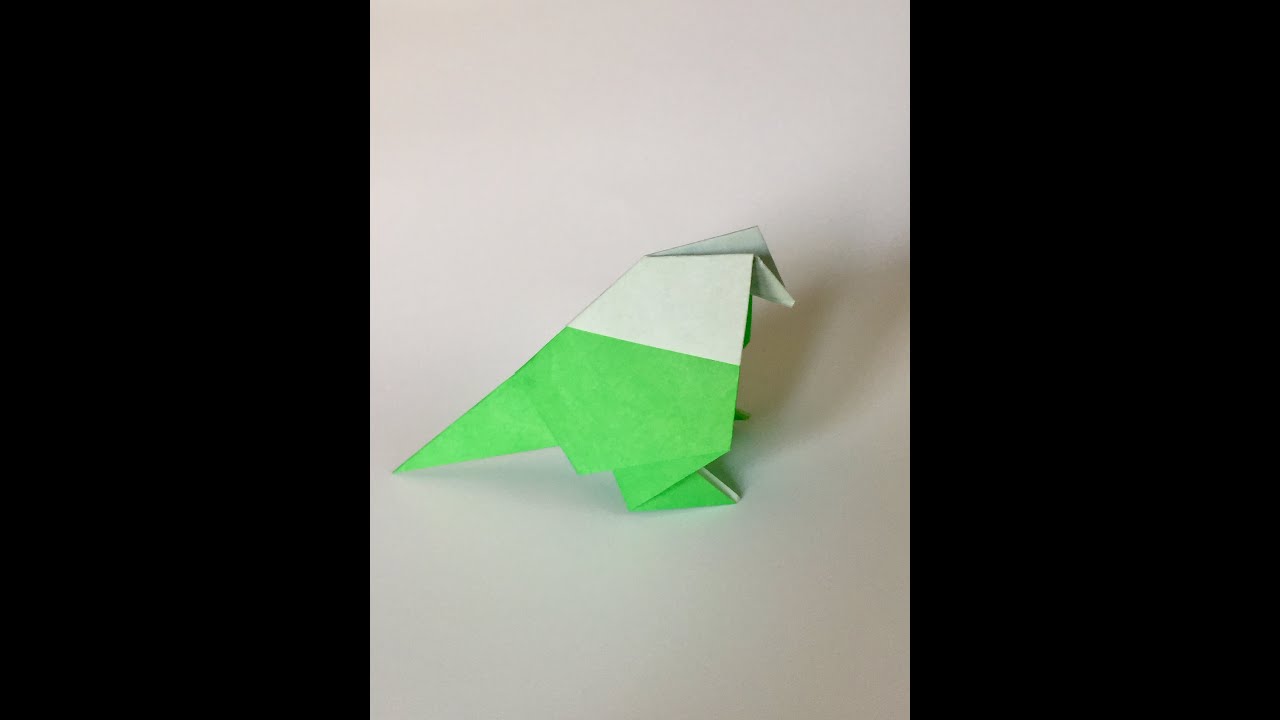 Beginner level origami: chickadee - YouTube