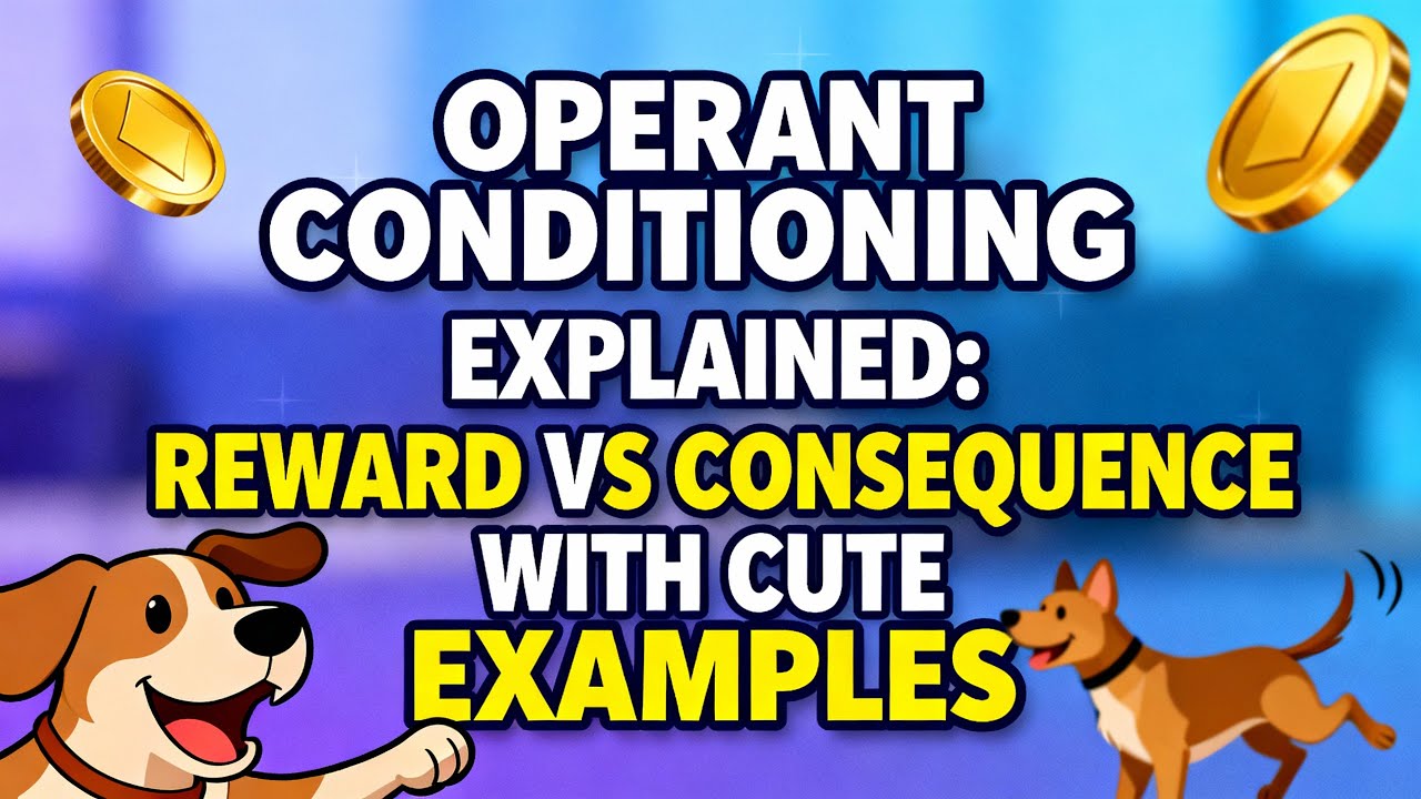 Operant Conditioning Explained: Reward vs Consequence With Cute ...