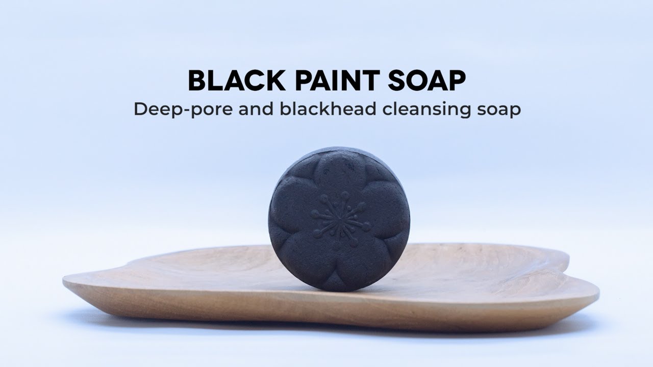 Black Paint Soap - Deep-Pore and Blackhead Cleansing Soap - YouTube