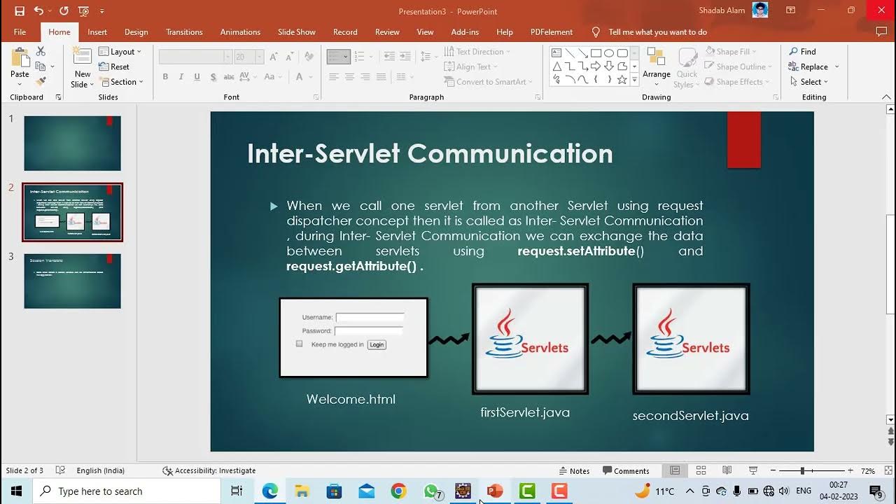 Inter Servlet Commmunication - YouTube