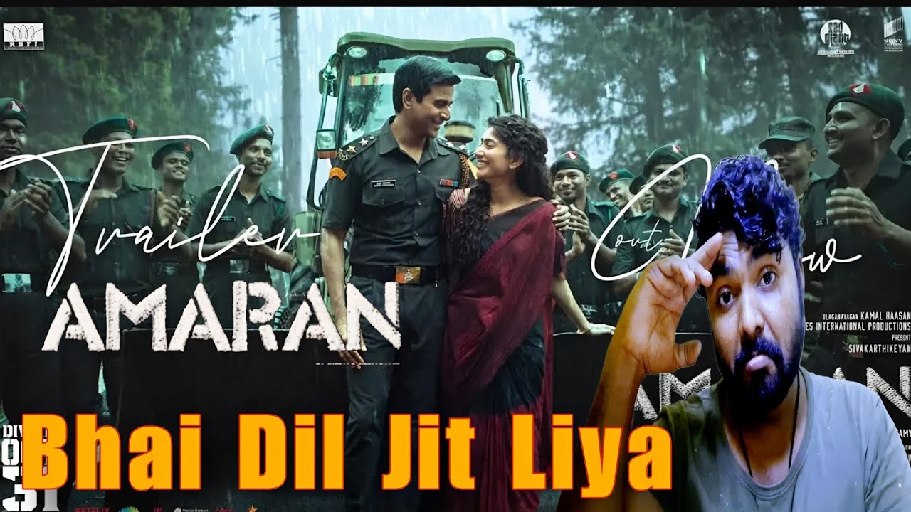 Amaran Hindi Trailer Review | Reaction | By Vikrant Soni... - YouTube