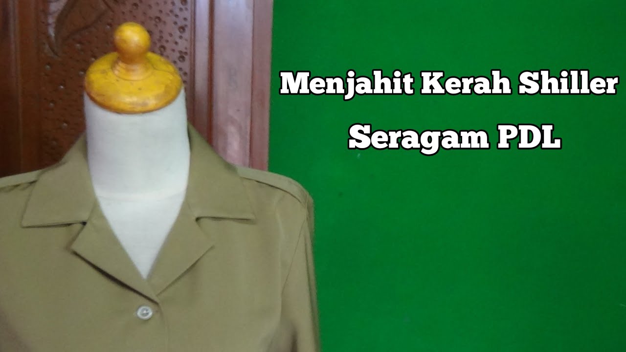 menjahit kerah seragam pdl // menjahit kerah shiller - YouTube