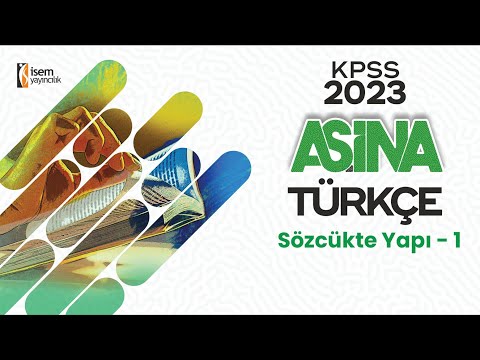 1) Giriş - Sözcükte Yapı - 1 / Gizem URAL (KPSS - DGS - ALES - TYT - AYT - LGS) İsemTV - 2023
