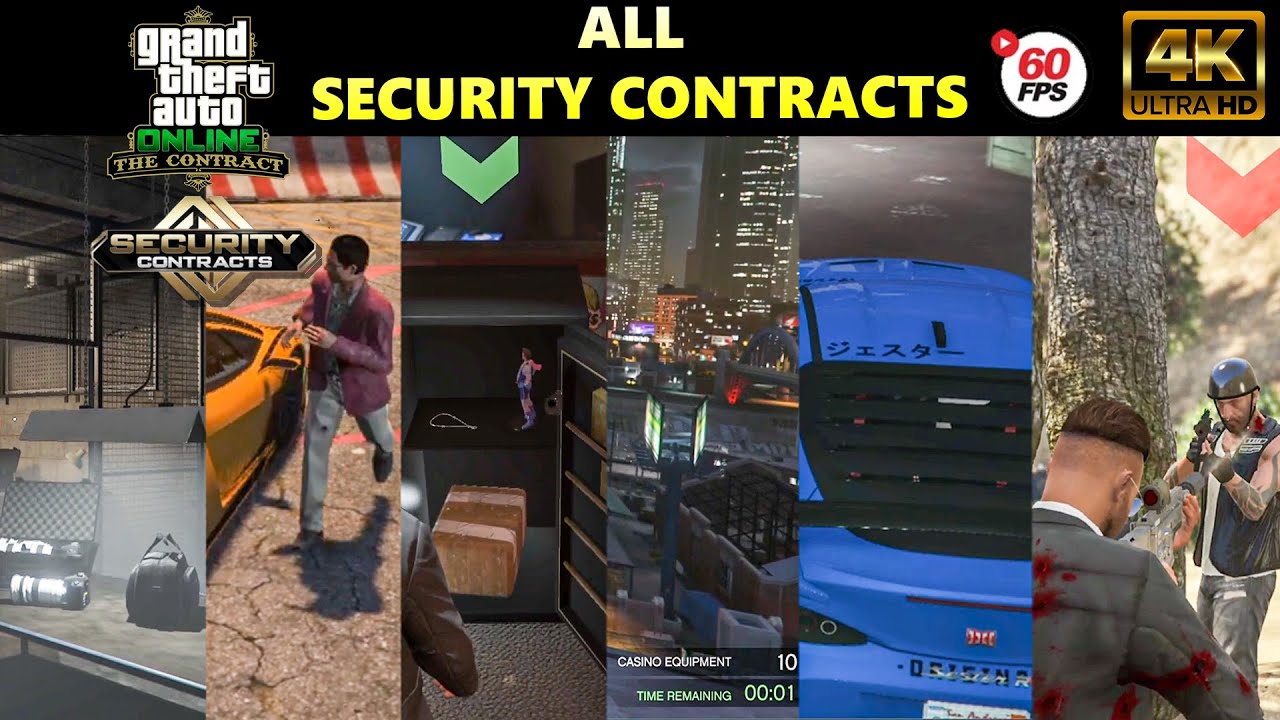 GTA 5 Online ALL Security Contract Asset Protection Vehicle Recovery ...