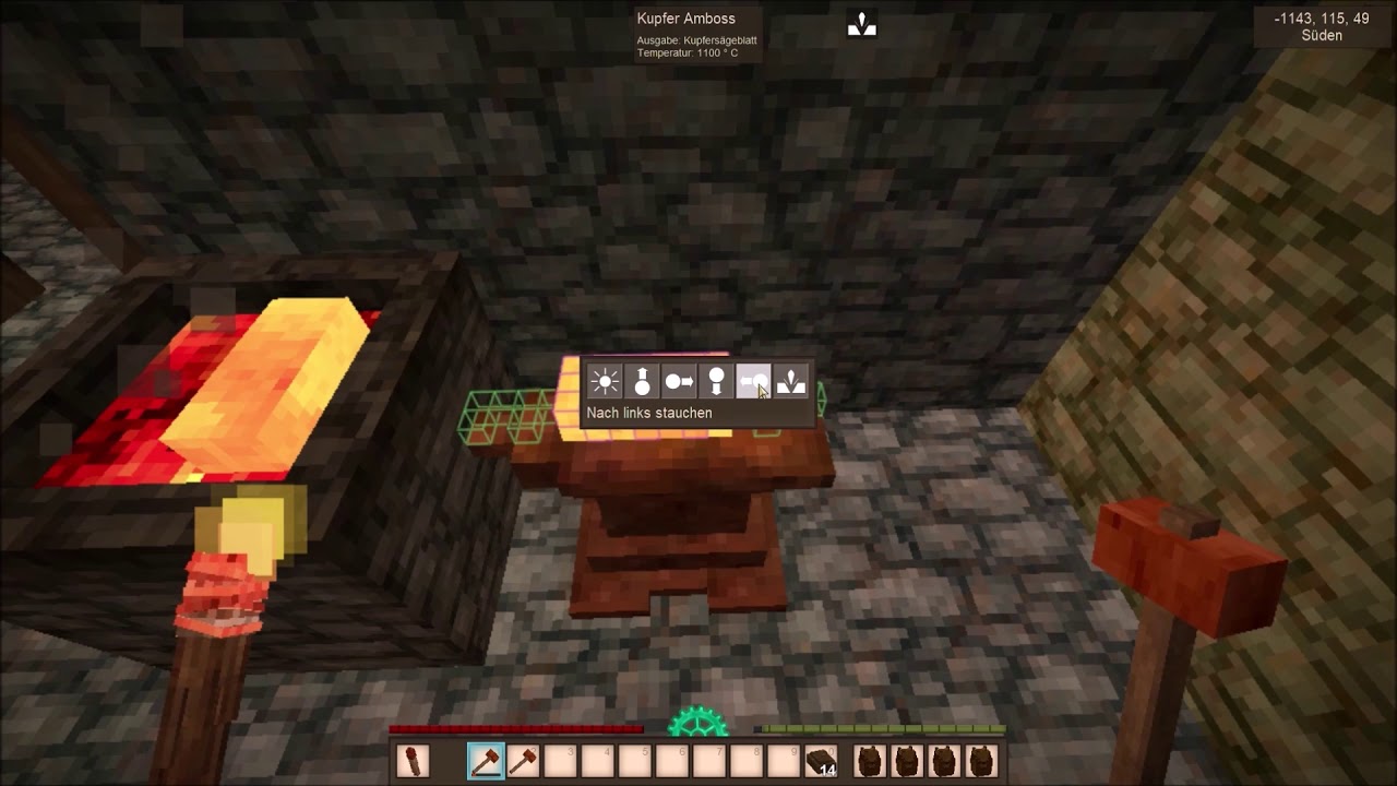 Vintage story Schmiede Craften, Kupfer Hammer Craften, Säge Schmieden ...