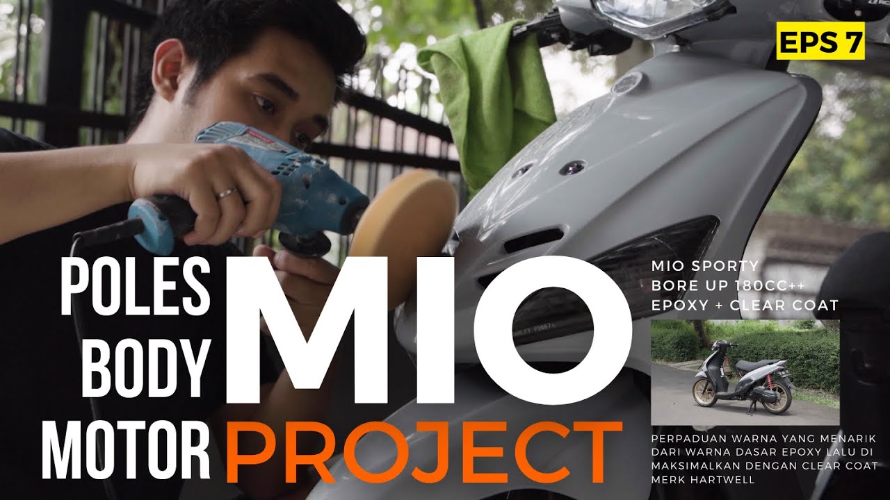 PROSES FINISHING MIO EPOXY! POLES MEMOLES BODY MOTOR | YAMAHA MIO ...