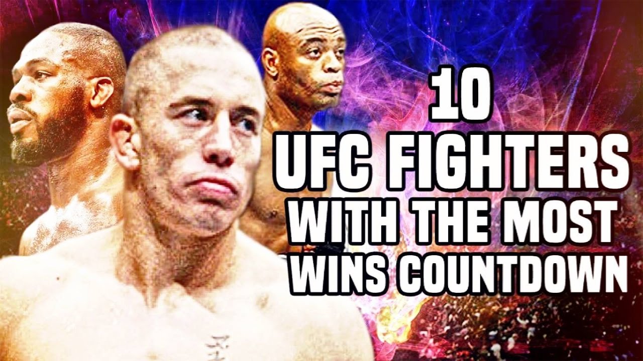 10 Fighters With The Most Wins In The UFC Countdown - YouTube