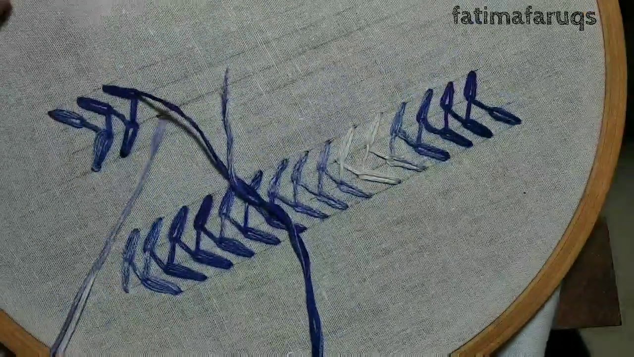 Easy Borderline Design | Hand Embroidery 2019 - YouTube