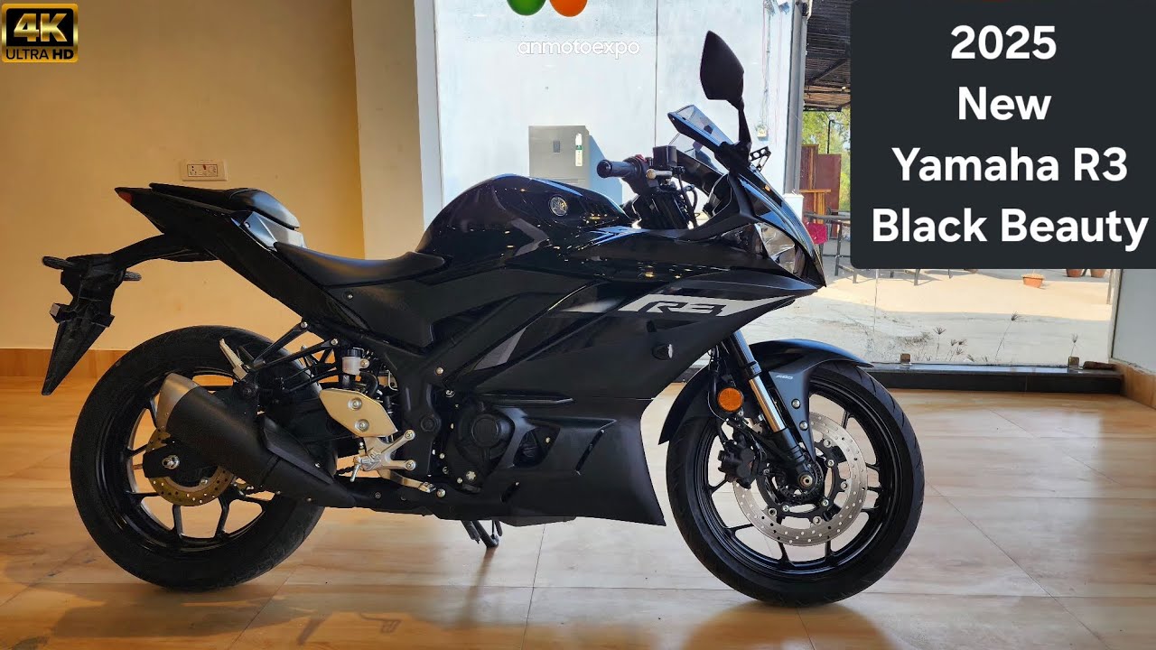 NEW 2025 Yamaha R3 Black Beauty Revealed? | #anmotoexpo - YouTube