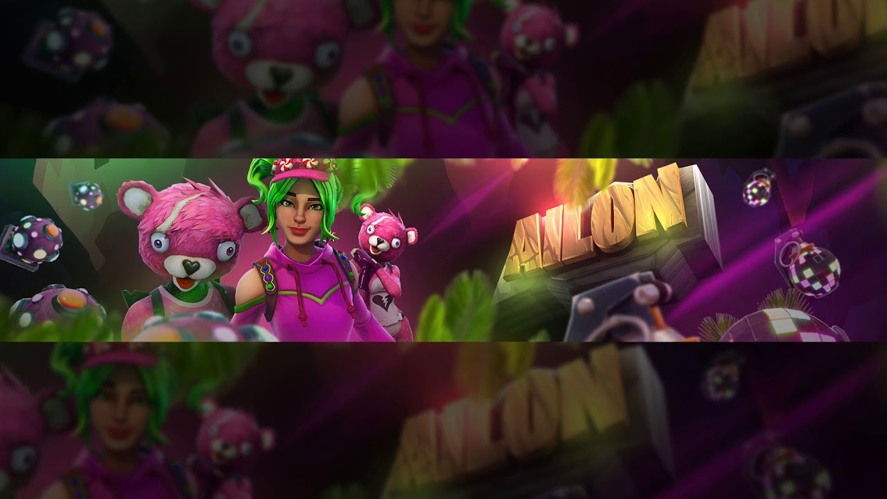 FORTNITE YOUTUBE BANNER TEMPLATE FREE DOWNLOAD [PSD+C4D] #5 - YouTube