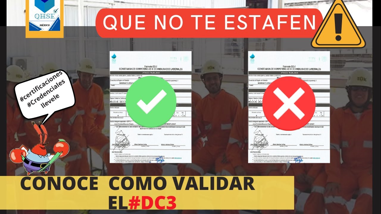 ¿Cómo validar un #DC3 #ACE? -que no te estafen STPS versión 2022 ...