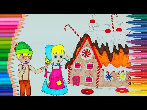 Hansel ve Gratel Boyama Sayfası İle Renkleri Öğreniyoruz! Çocuklar için Eğlenceli Boyama Videoları