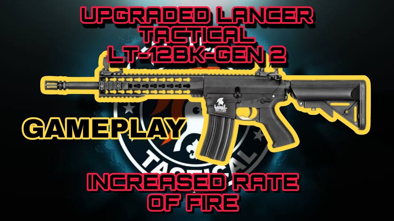 LANCER TACTICAL LT-12BK GEN 2 UPGRADED MOTOR SPRING AND BATTERY. CQB ...