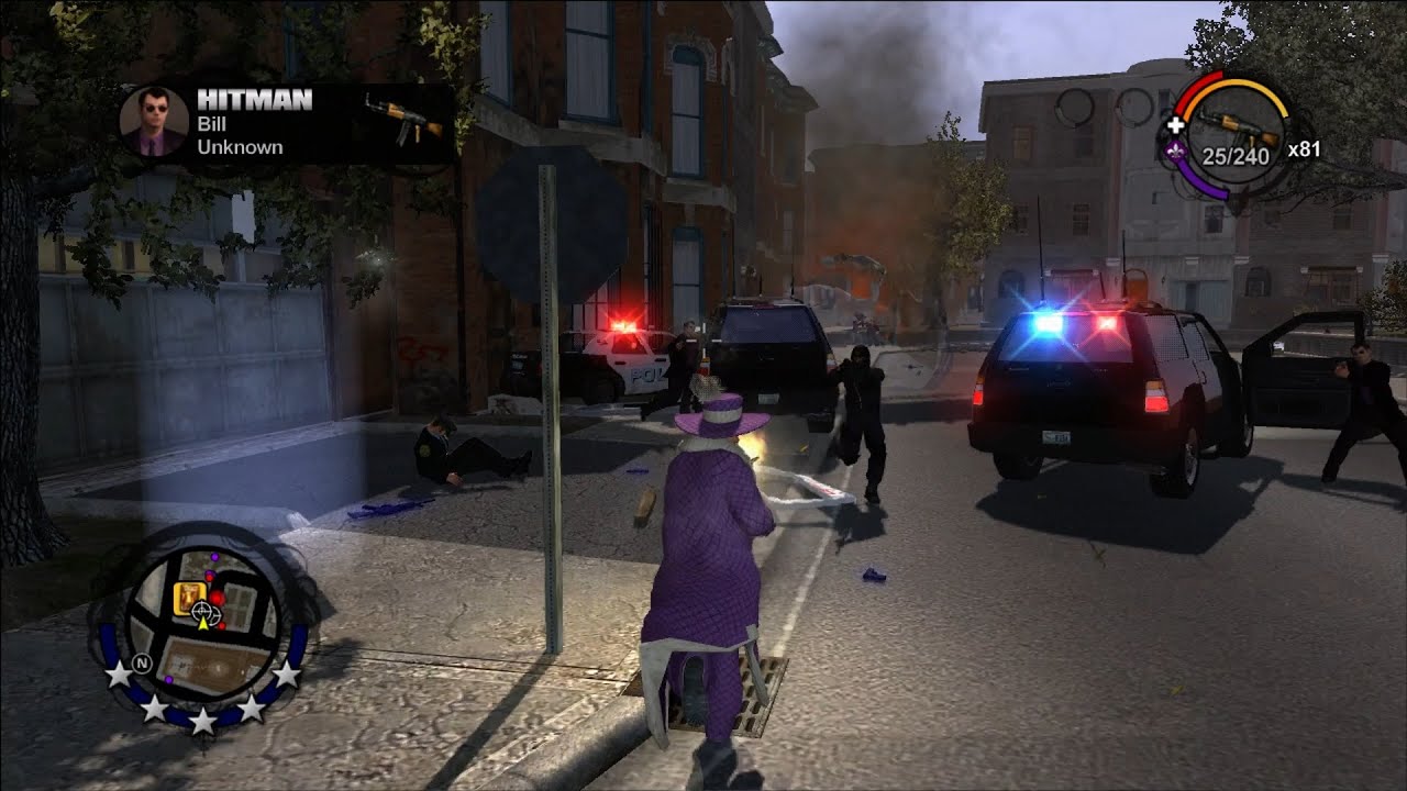 Saints Row - Xbox 360 - Hitman - Westside Rollerz - Bill (Blind) - YouTube