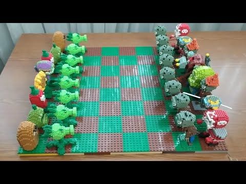 Plants vs Zombies 3d chess minecraft animation mine imator 4k - YouTube