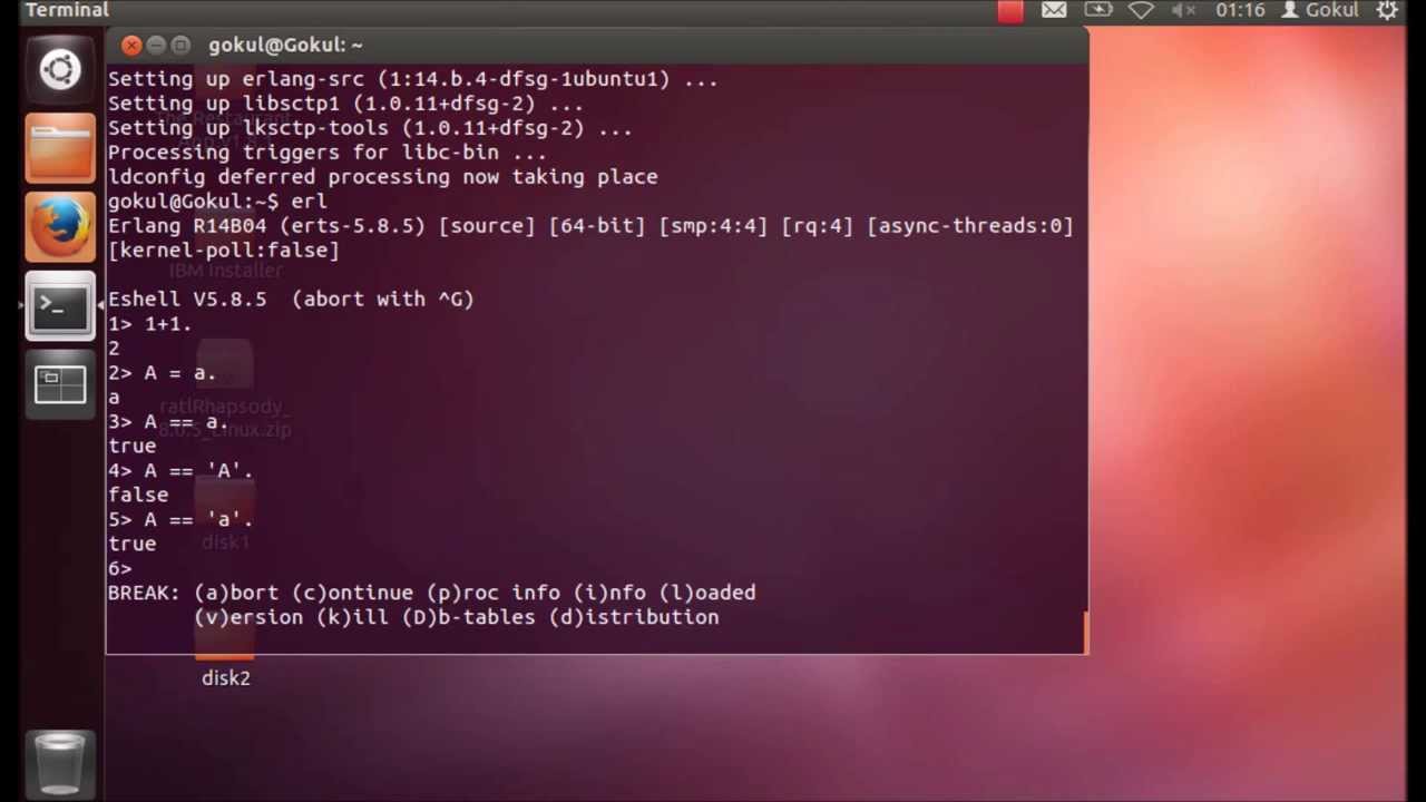 Erlang Shell Installation On Ubuntu - YouTube