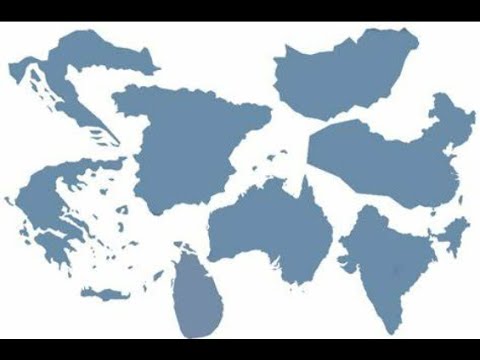Naming the Countries of the World by their shapes - YouTube