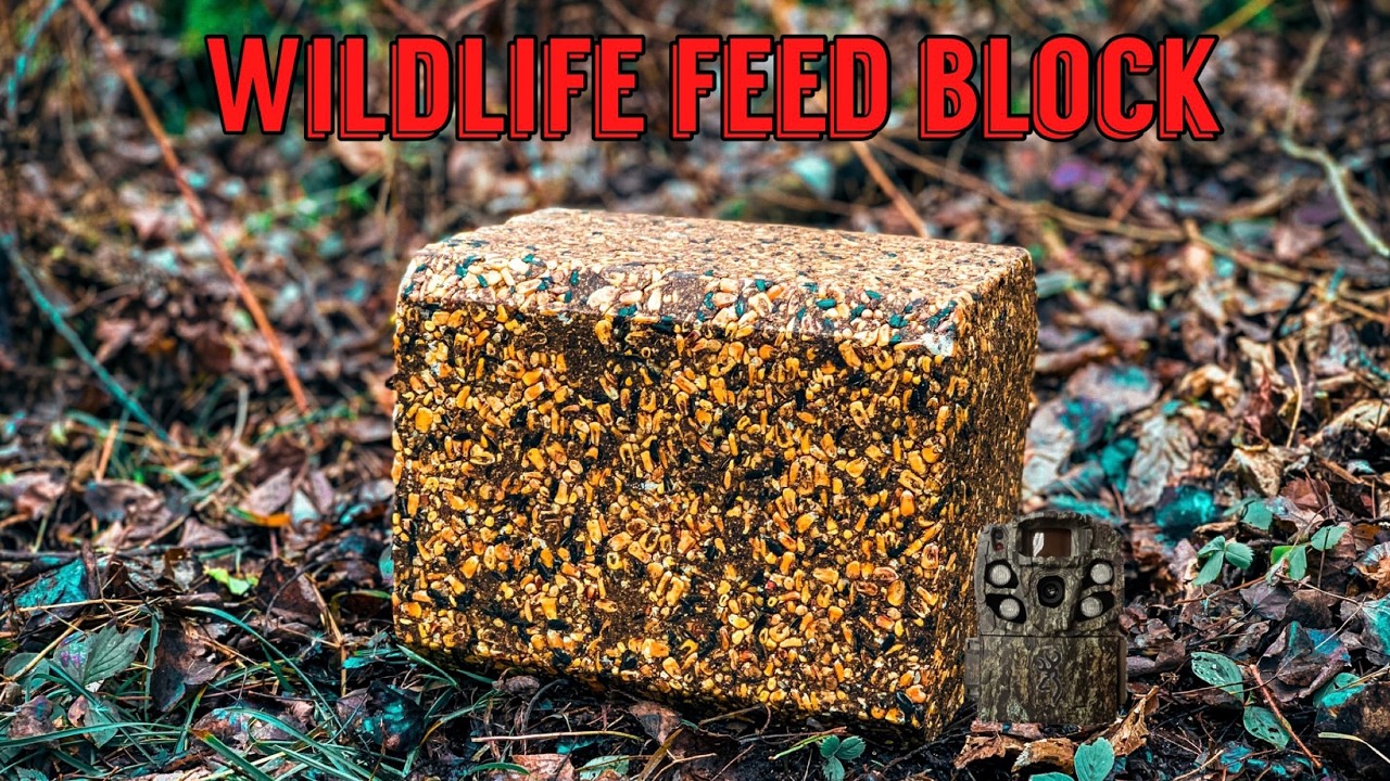 What Happens to a Wildlife Feed Block Left in the Woods? Let's find out ...