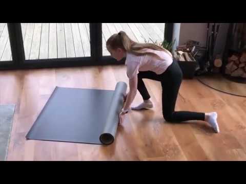 Roll Out Ballet Dance Mat - temporary practice pad for home use - YouTube