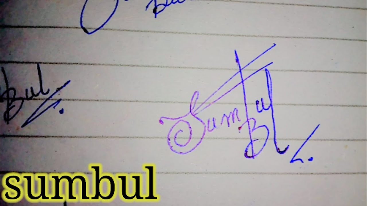 ||√Signature of {SUMBUl}\\££🌷🌷 - YouTube