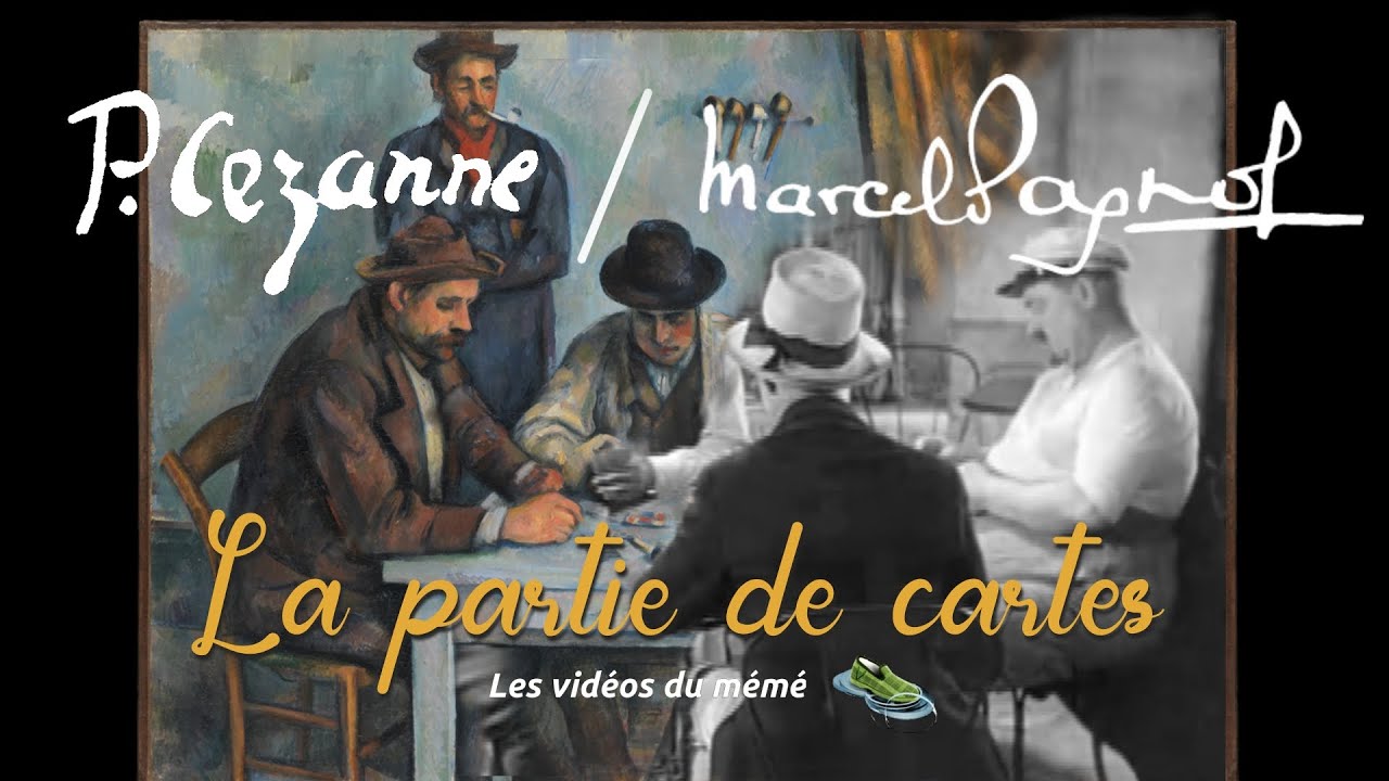 la partie de cartes Cezanne Pagnol tableaux animés - YouTube