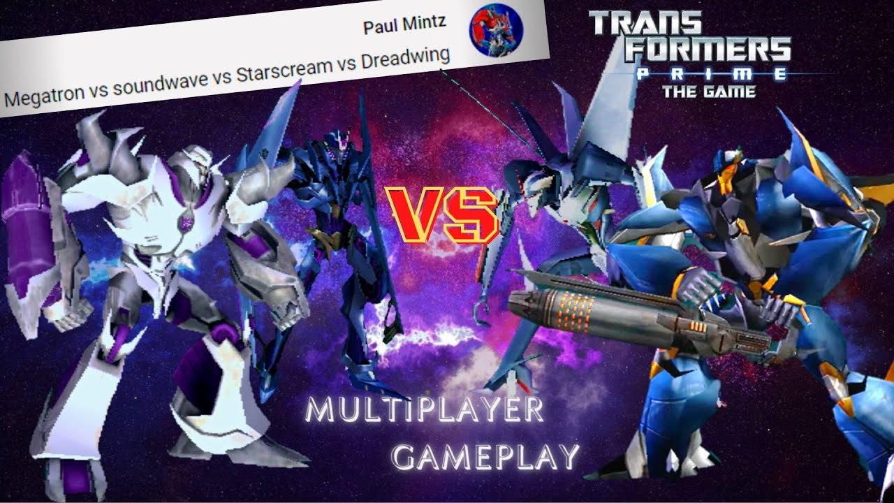 TFP Megatron Vs Soundwave, Starscream, Dreadwing-Jet Battle (Brawl ...