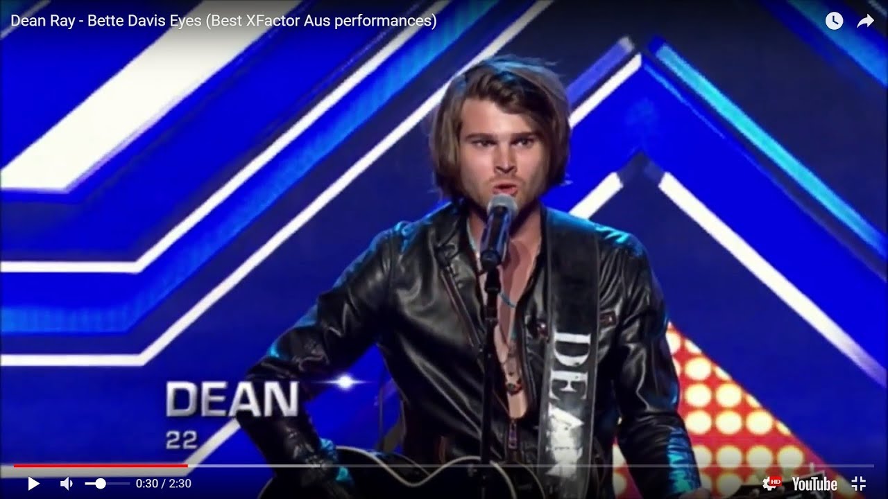 Dean Ray - Bette Davis Eyes (Best X Factor Aus performances) - YouTube