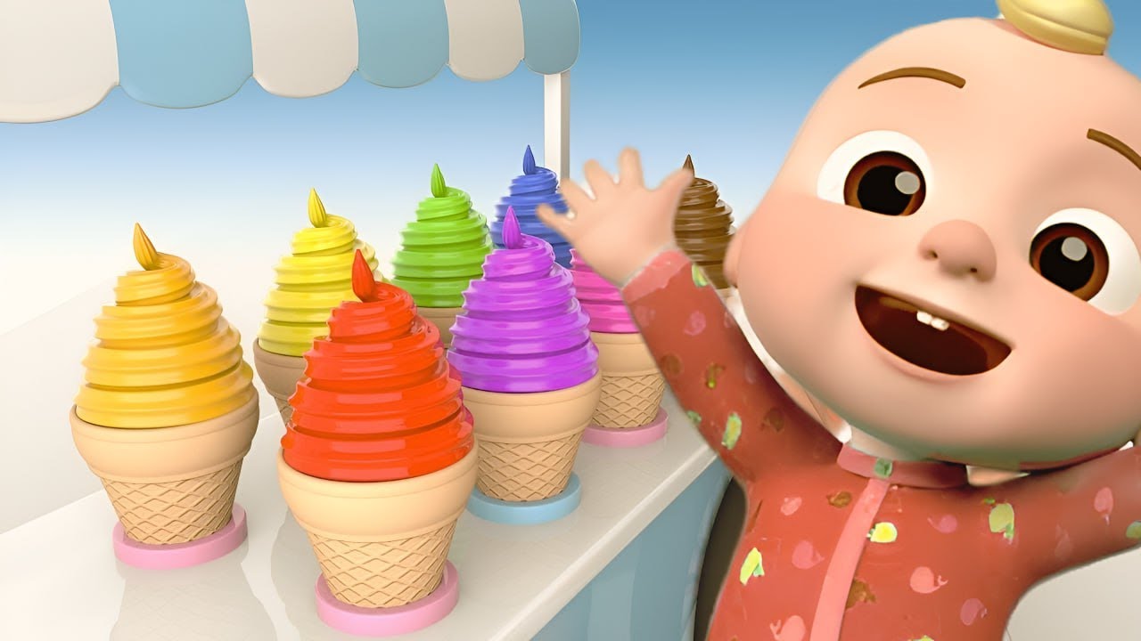 Learn colors with Ice Cream | Learning Videos for Toddlers - YouTube