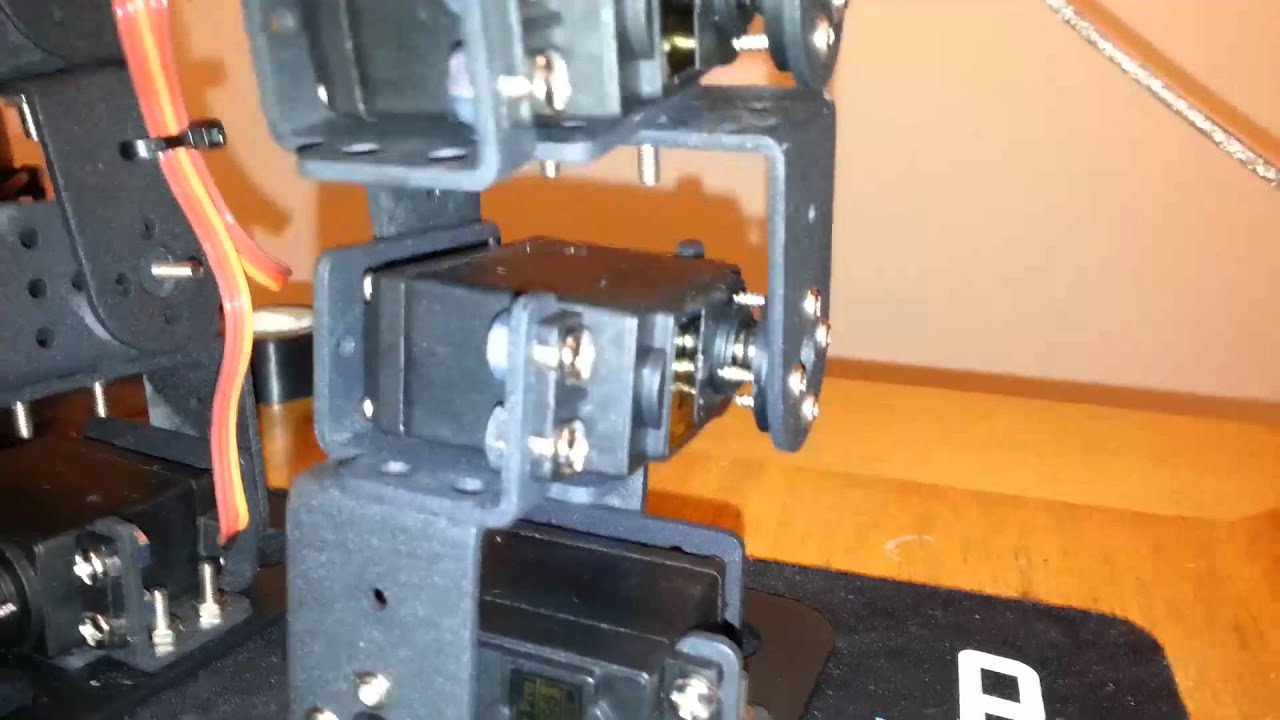 Humanoid (biped) robot legs test - YouTube