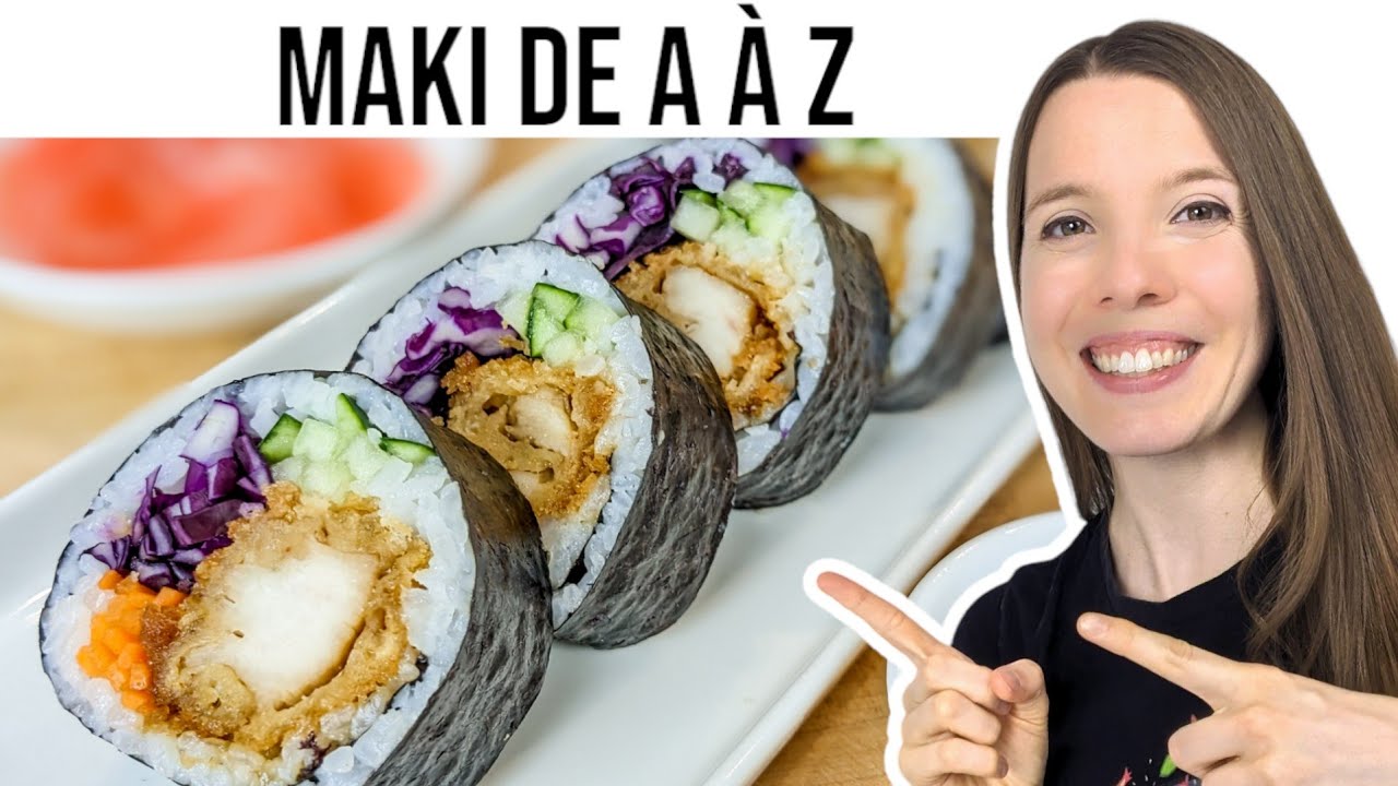 MAKI AU POULET GÉNÉRAL TAO - RECETTE DE A à Z - HOP DANS LE WOK! - YouTube