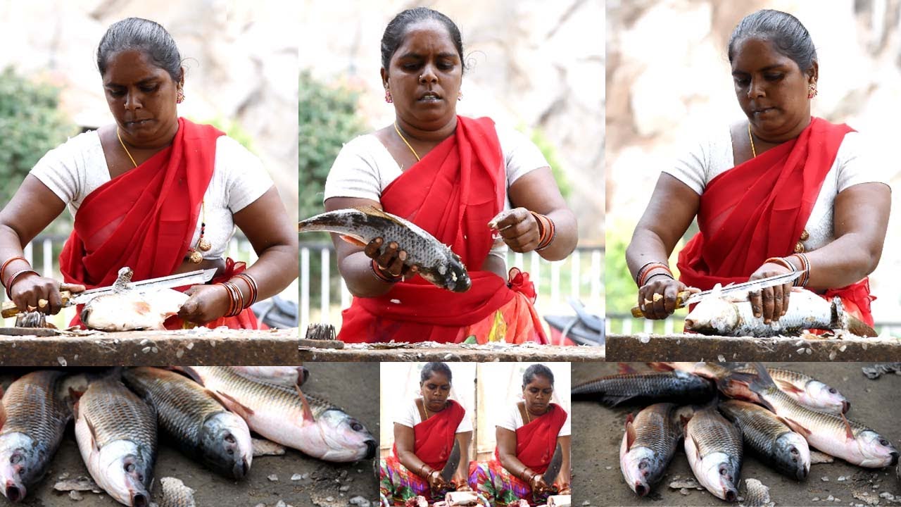 Amazing Live FISH Cutting Skills By Woman | Fresh FISH Cutting by ...