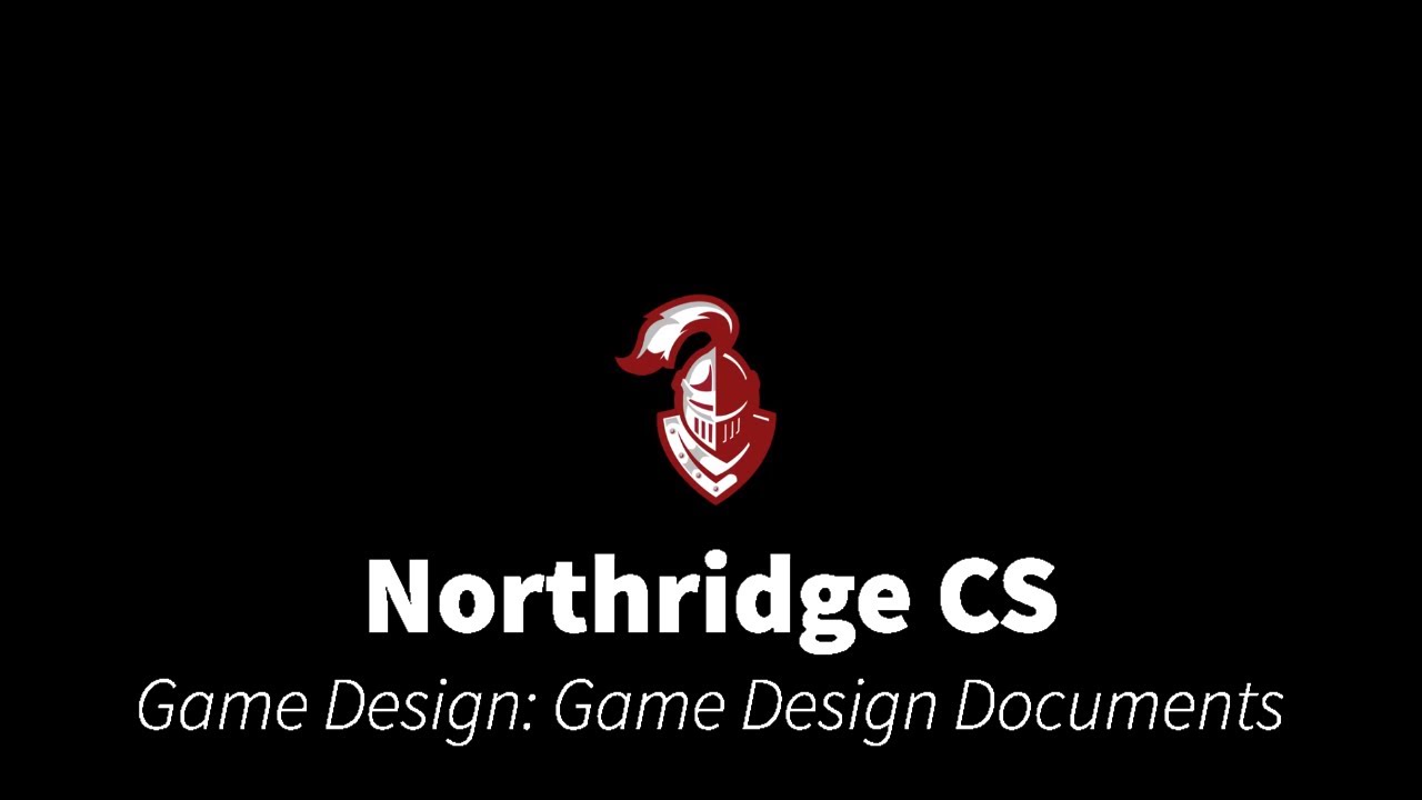 Northridge CS: Game Design Documents - YouTube