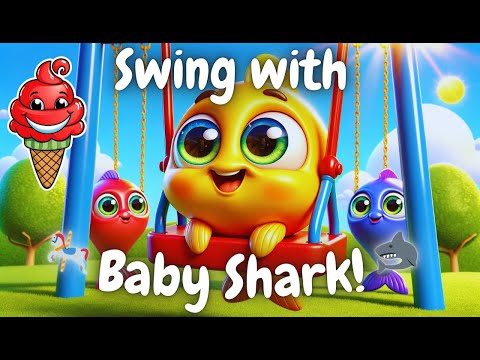 🎵 Swing Swing Baby Shark! 🦈 Fun Park Adventure for Kids | Sing, Dance ...