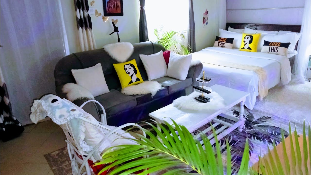 Detailed tour of my Small elegant bedsitter - YouTube
