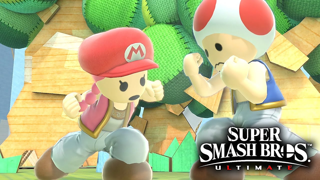 Super Smash Bros Ultimate Toadette Mii and Birdo Mii Vs Toad Mii and ...