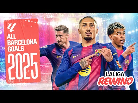 TODOS los GOLES del FC BARCELONA en 2025 en LALIGA ⚽🔵🔴