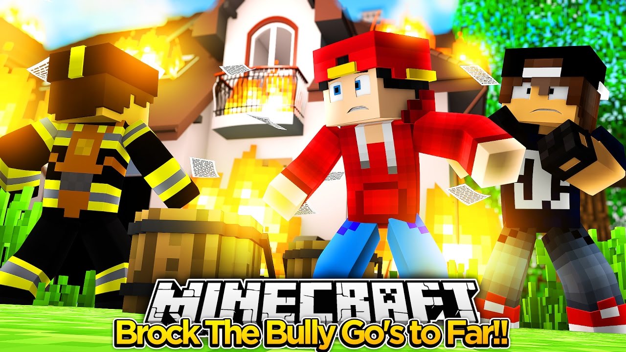 Minecraft Adventure - BULLY BROCK GO'S TO FAR!!! - YouTube