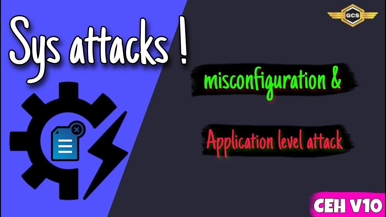 Mis-configuration - Application Level Attacks(Types of Attacks on ...