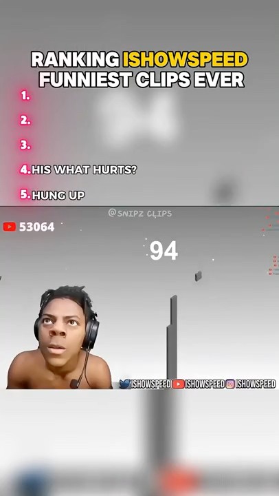 RANKING ISHOWSPEED FUNNIEST CLIPS EVER😂🔥 #ishowspeed #speed #shorts ...
