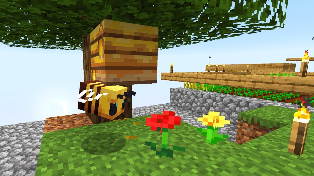 Endlich BIENEN & Nadelholz! - Minecraft 1.15.2 Vanilla Skyblock #04 ...