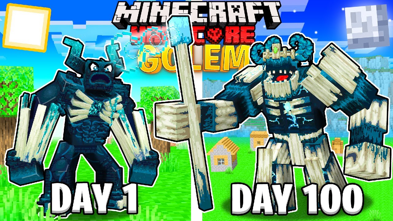 WARDEN GOLEM vs WARDEN KING.. a Minecraft 100 Days Animation.. - YouTube