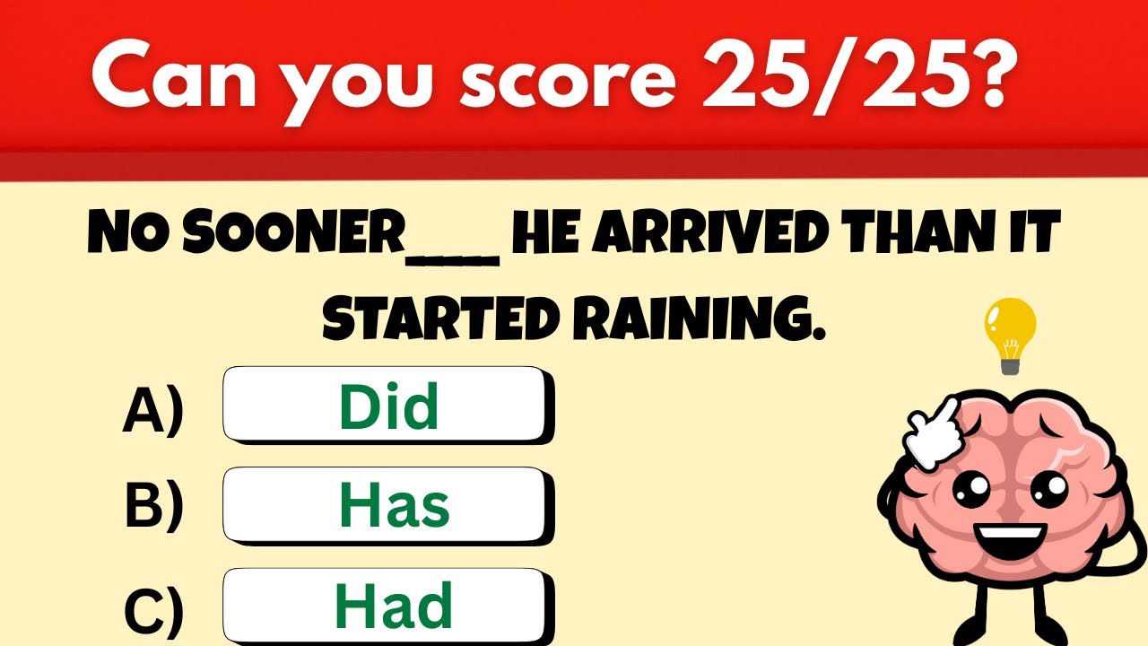 HARD English Grammar Quiz for Kids | English Vocabulary Quiz | English ...